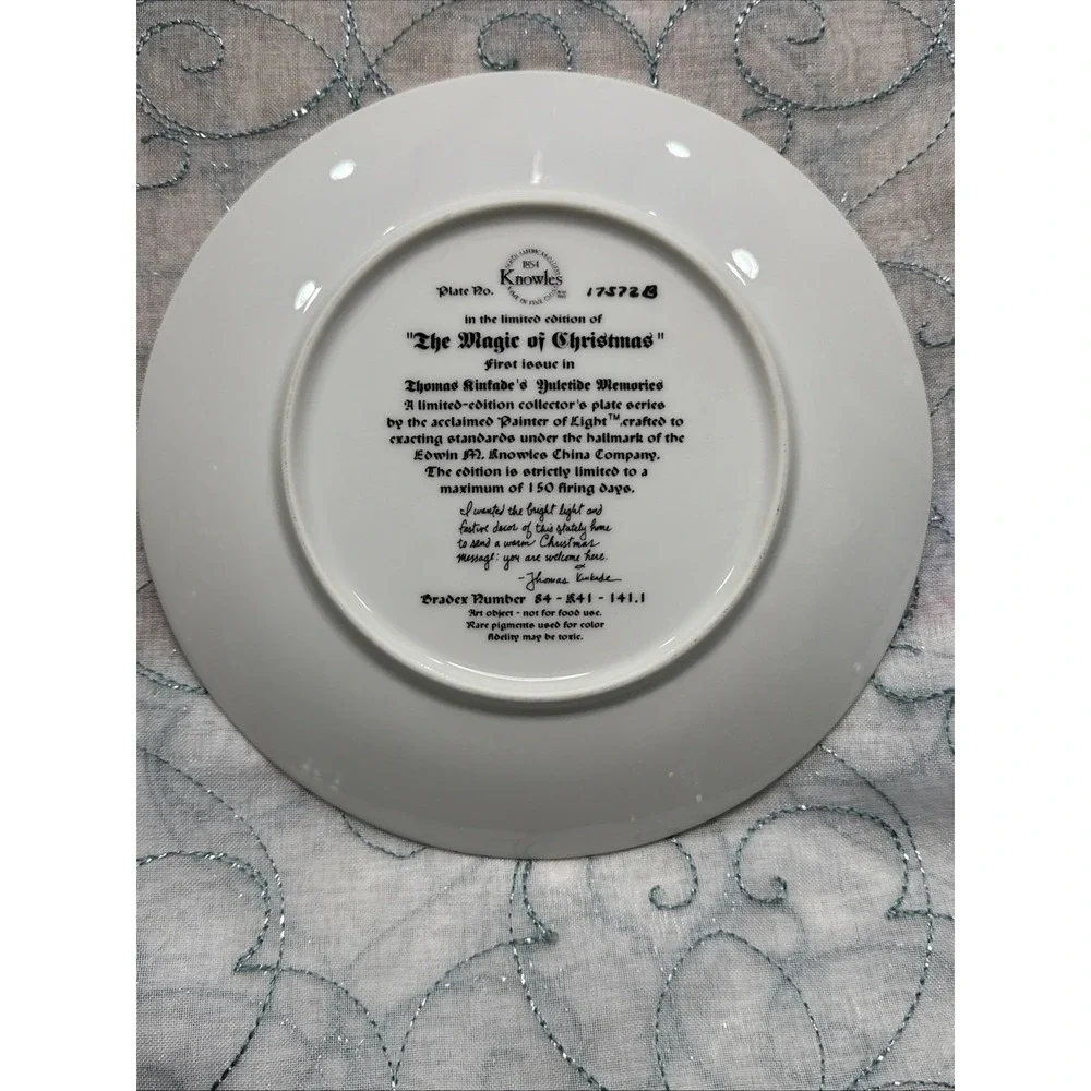 Thomas Kinkade | Holiday | Thomas Kinkade The Magic Of Christmas Plate ...